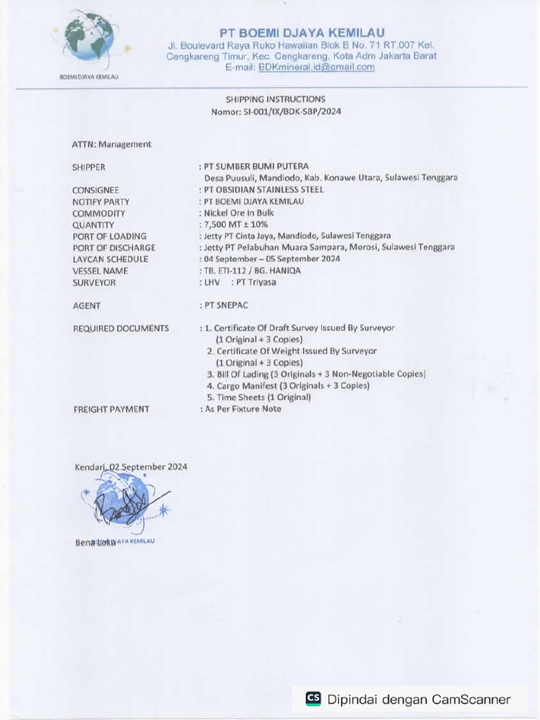 Si-001 Ix BDK-SBP 2024 | PDF