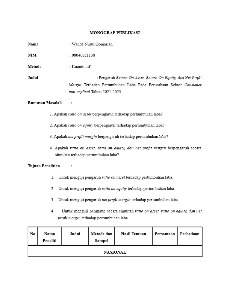 Monograf Publikasi | PDF