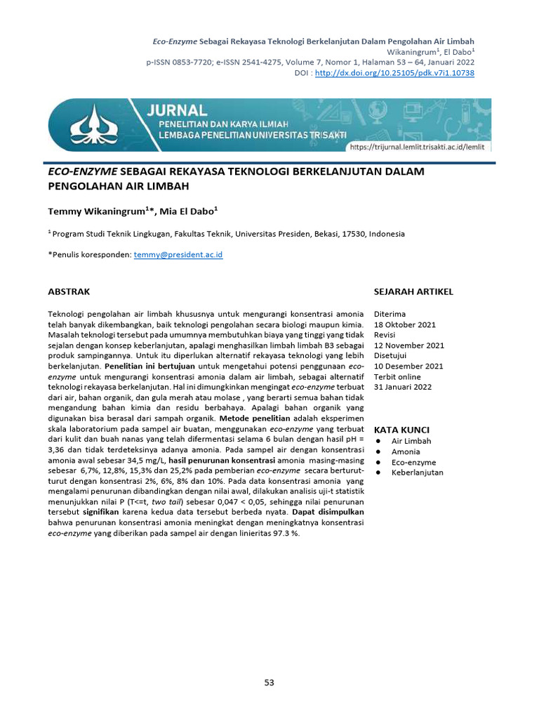 Trijurnal, Journal Manager, 7 (1) F6 | PDF