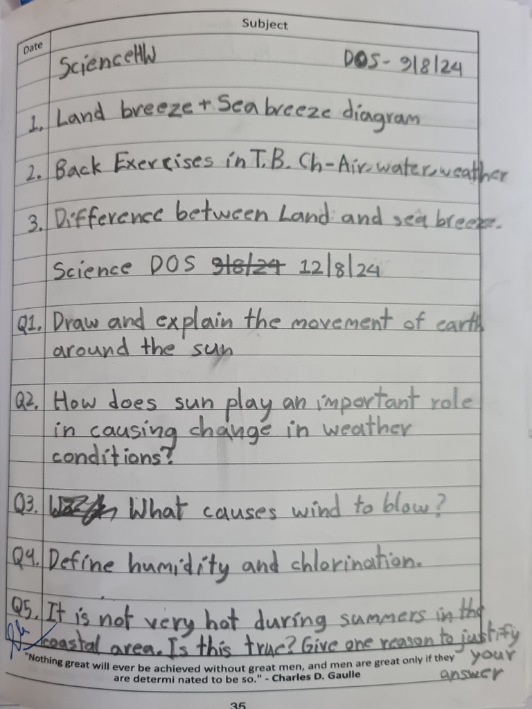 Land Breeze T Sca Breeze Diaaram: Exercises Ín TB | PDF