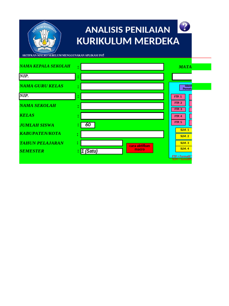ANALISIS PENILAIAN KURIKULUM MERDEKA - XLSM | PDF | Computer Programming | Microsoft Office