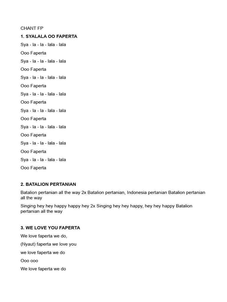 Chant Ultras FP | PDF