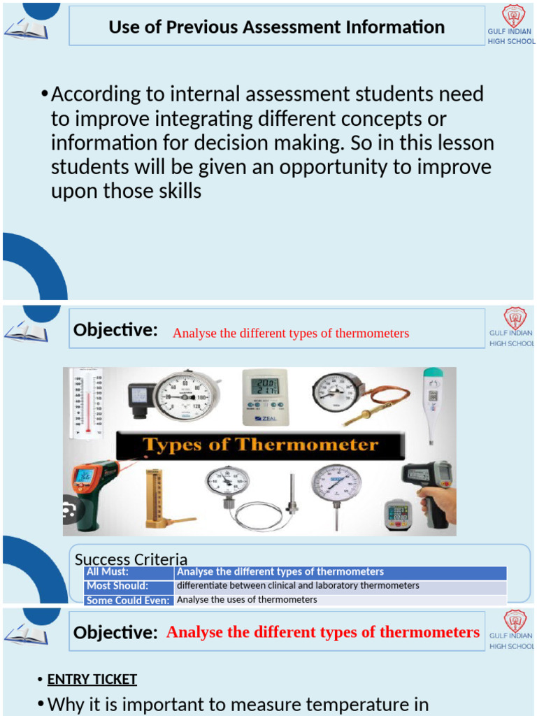 Types of Thermometers_gihs-gr 7 | PDF