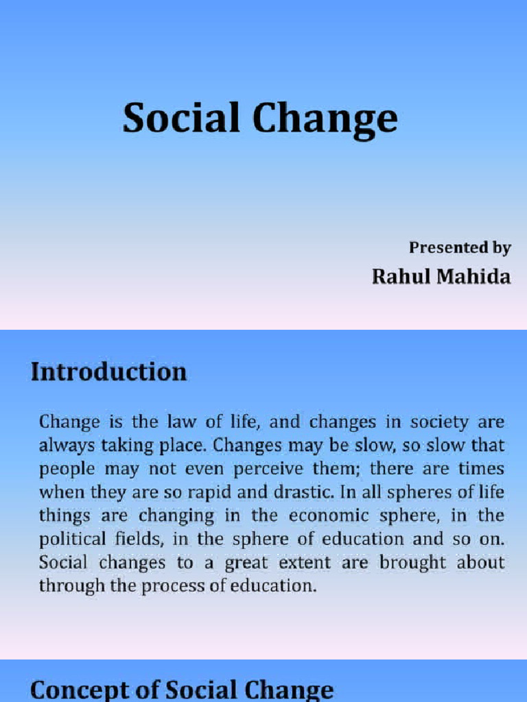 Social Change | PDF