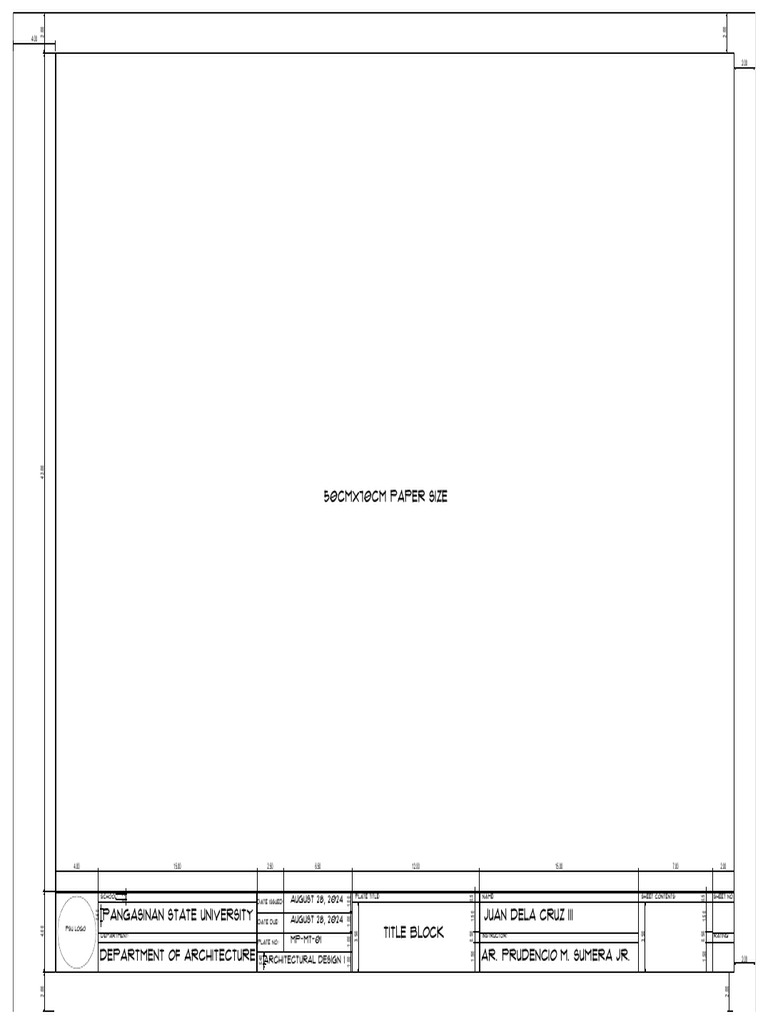 Sample 50X70 Title Block | PDF