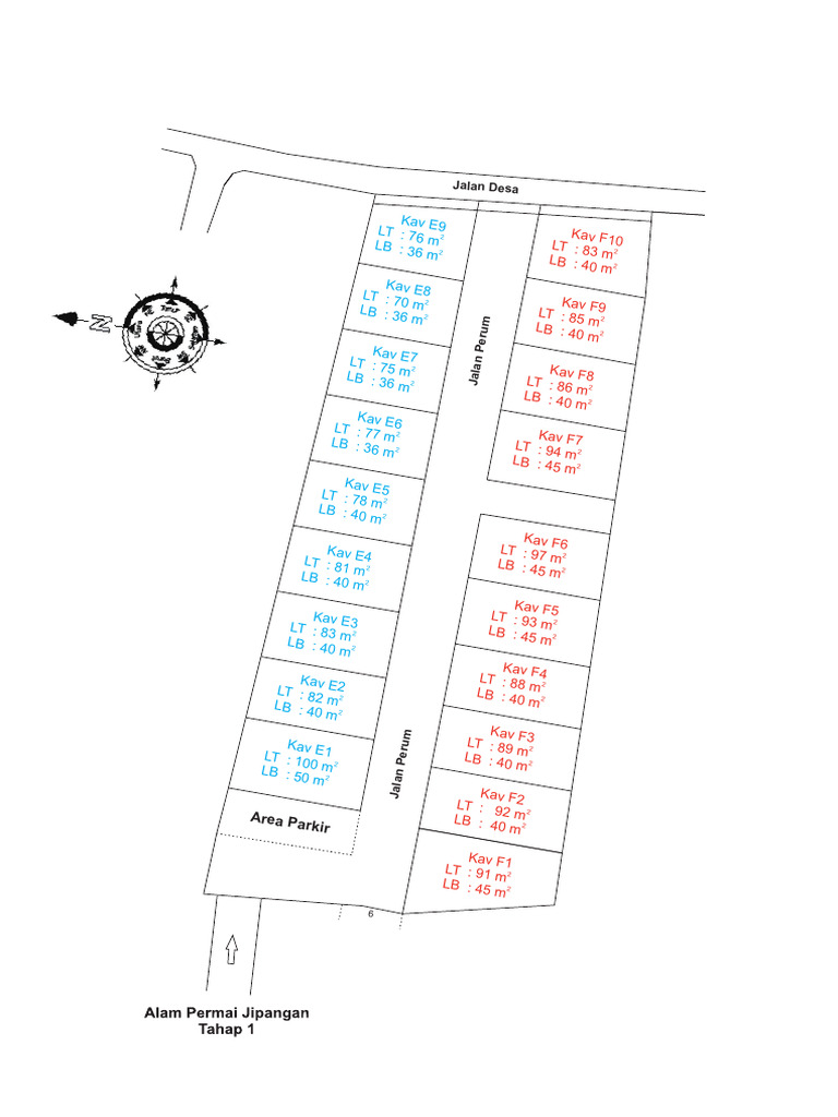 Siteplan Kavling APJ 2 Update Juni 2024 | PDF