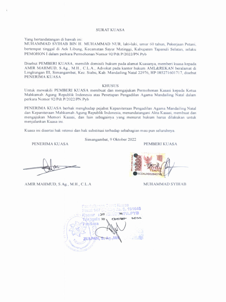Surat Kuasa | PDF
