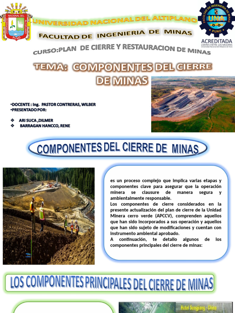 Componente de Cierre Deminas | PDF