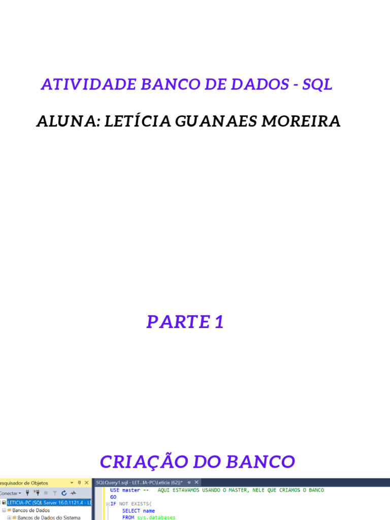 Atividade BD - Letícia-1 | PDF