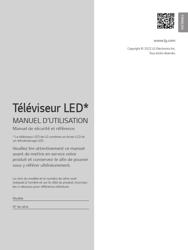 Téléviseur LED : Manuel D'Utilisation | PDF
