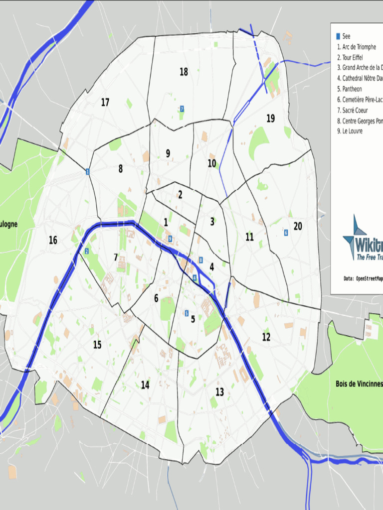 Paris Overview Map With Listings | PDF