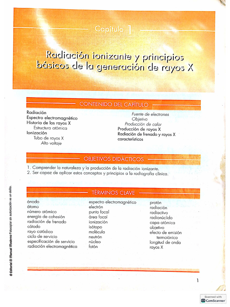 Radiación Ionizante y Principios Básicos de La Generación de Rayos X | PDF