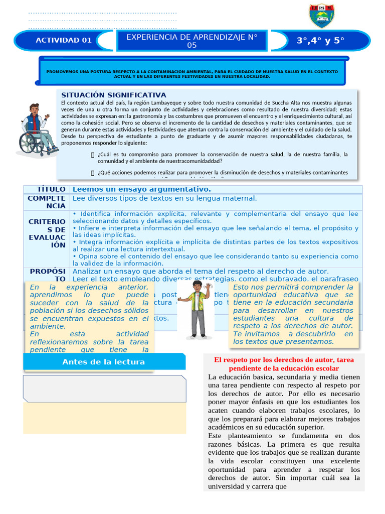 COM EdA 8 - 5to 1 Ficha 2024 | PDF