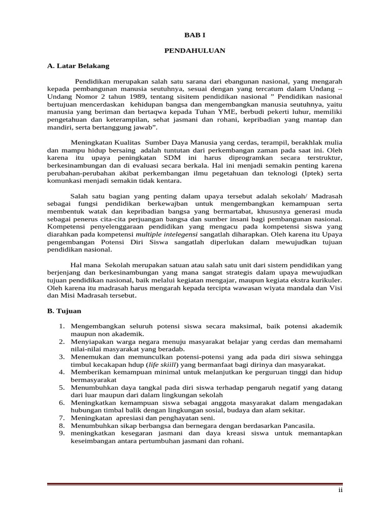 Proker Kesiswaan | PDF