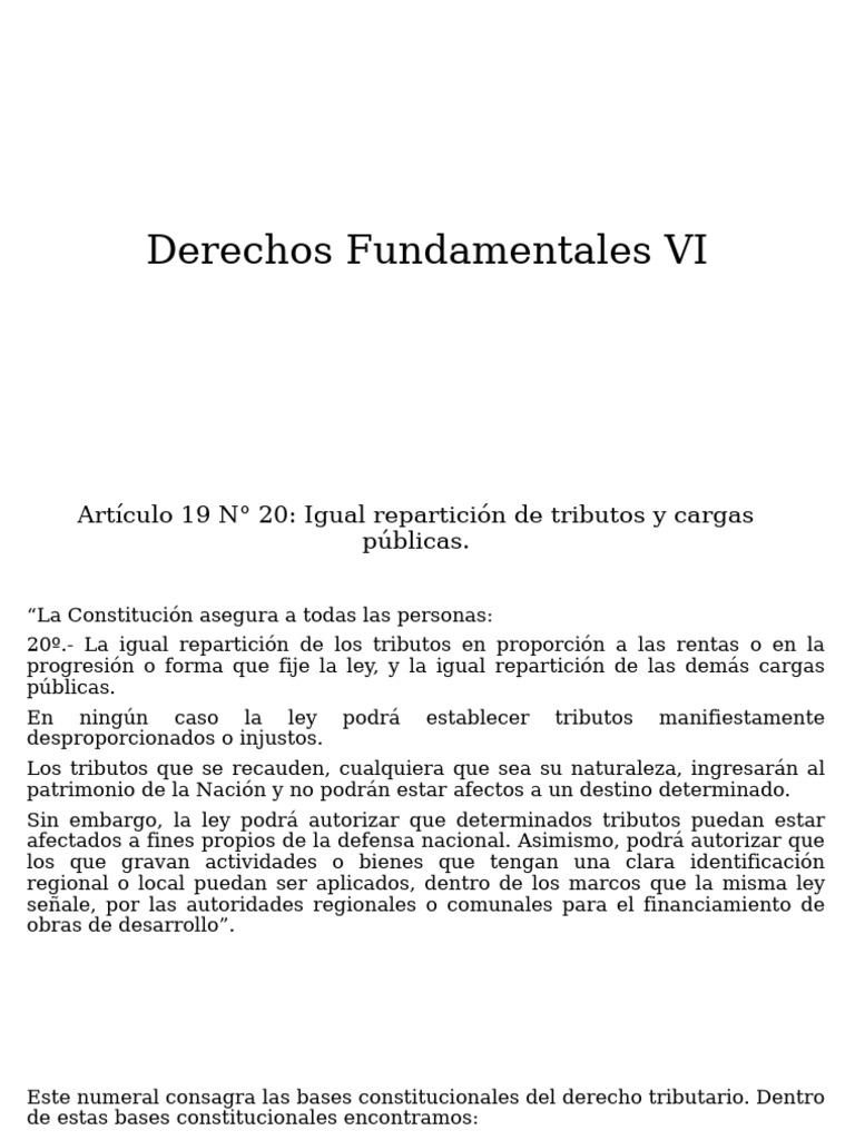 6. Derechos Fundamentales VI | PDF