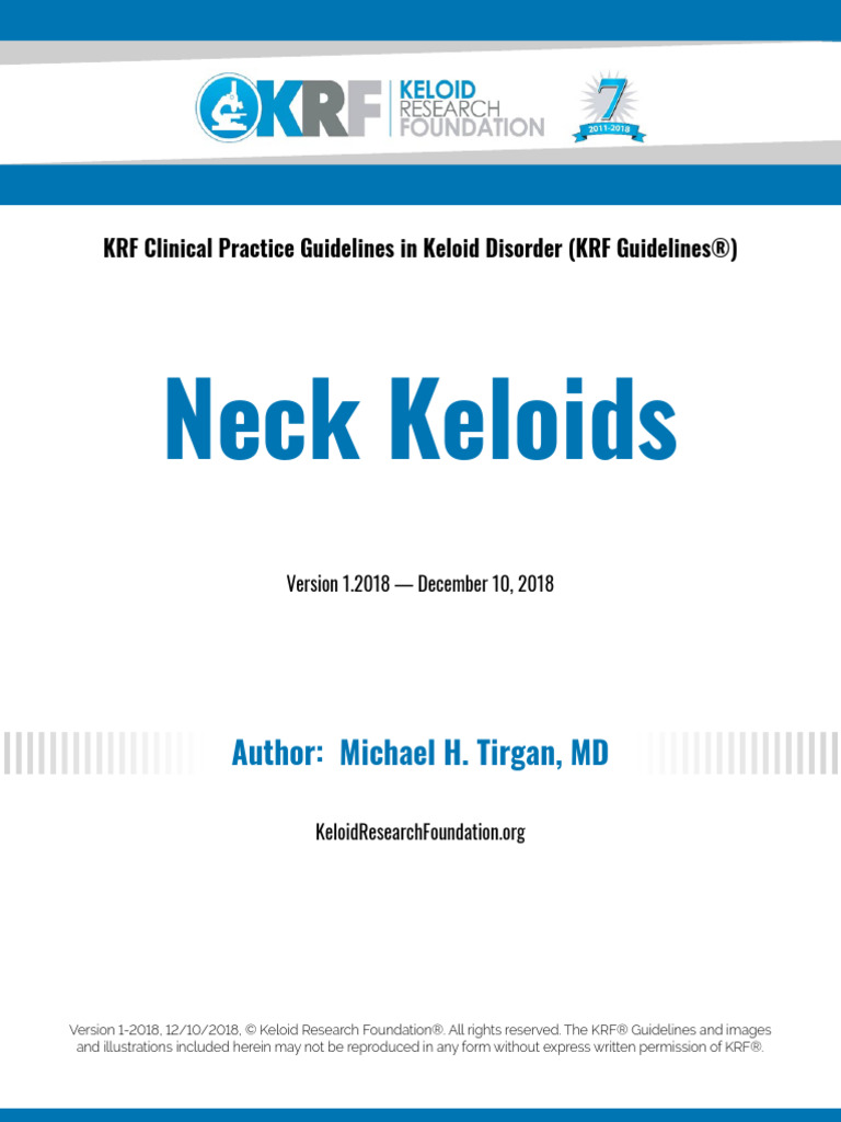 KRF Guideline Neck Keloids | PDF | Radiation Therapy | Wellness