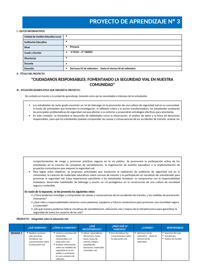 PROYECTO_3_ SET_6º_24 | PDF