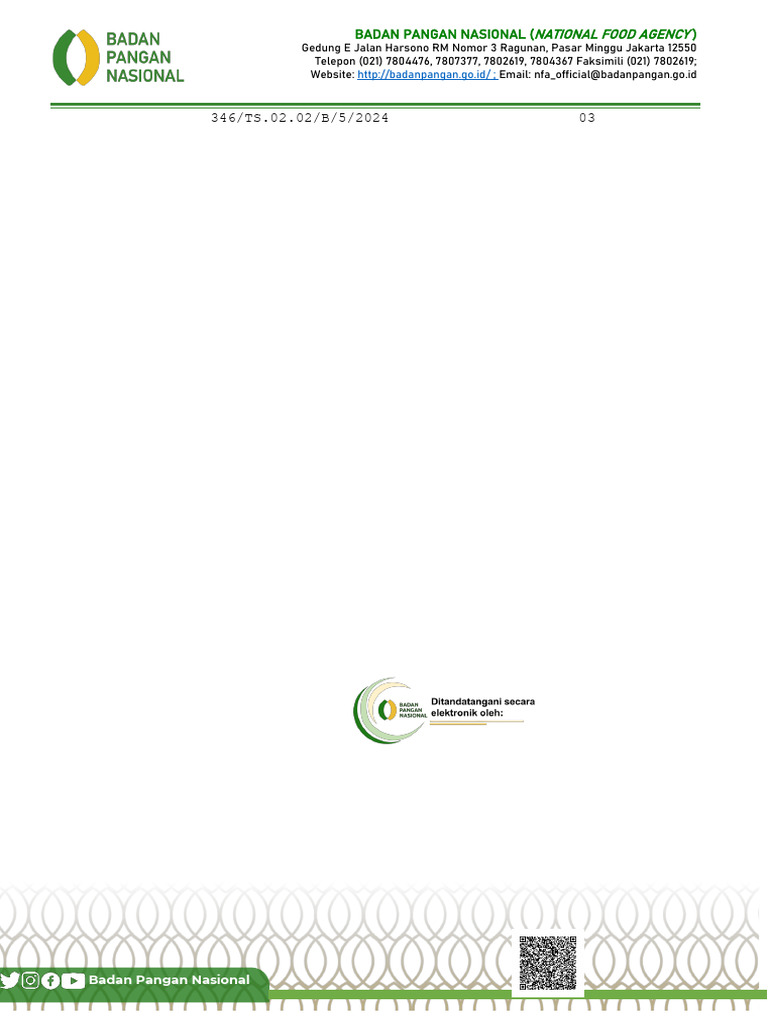 Surat Relaksasi Gula Di Tk. Produsen - 03052024 | PDF