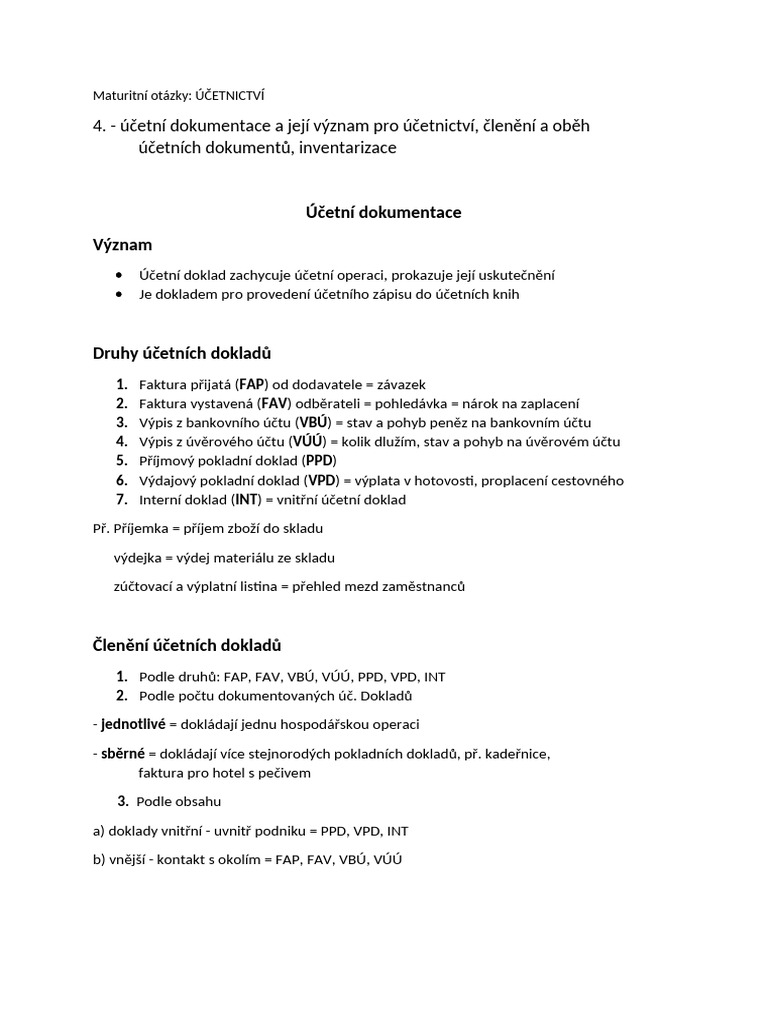 Maturitn¡ Ot Zky - UCE 4 | PDF