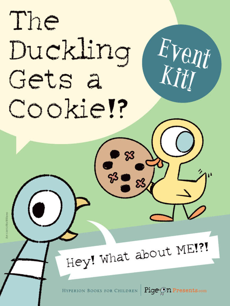 Pigeon Duckling-Cookie Event Kit | PDF