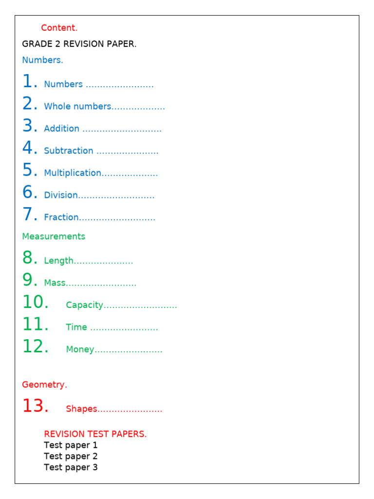 Final Copy Work Book Maths Grade 3 | PDF
