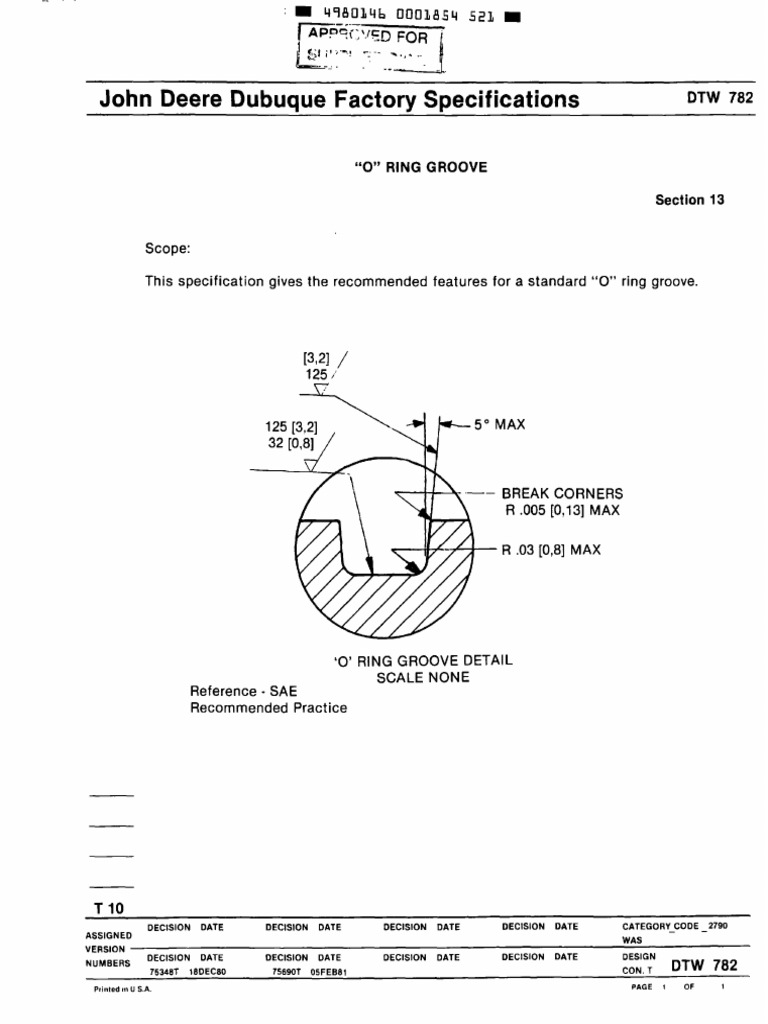 John Deere Dubuque Factory Specifications: Section 13 | PDF