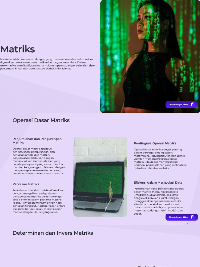 Matriks Matematika | PDF