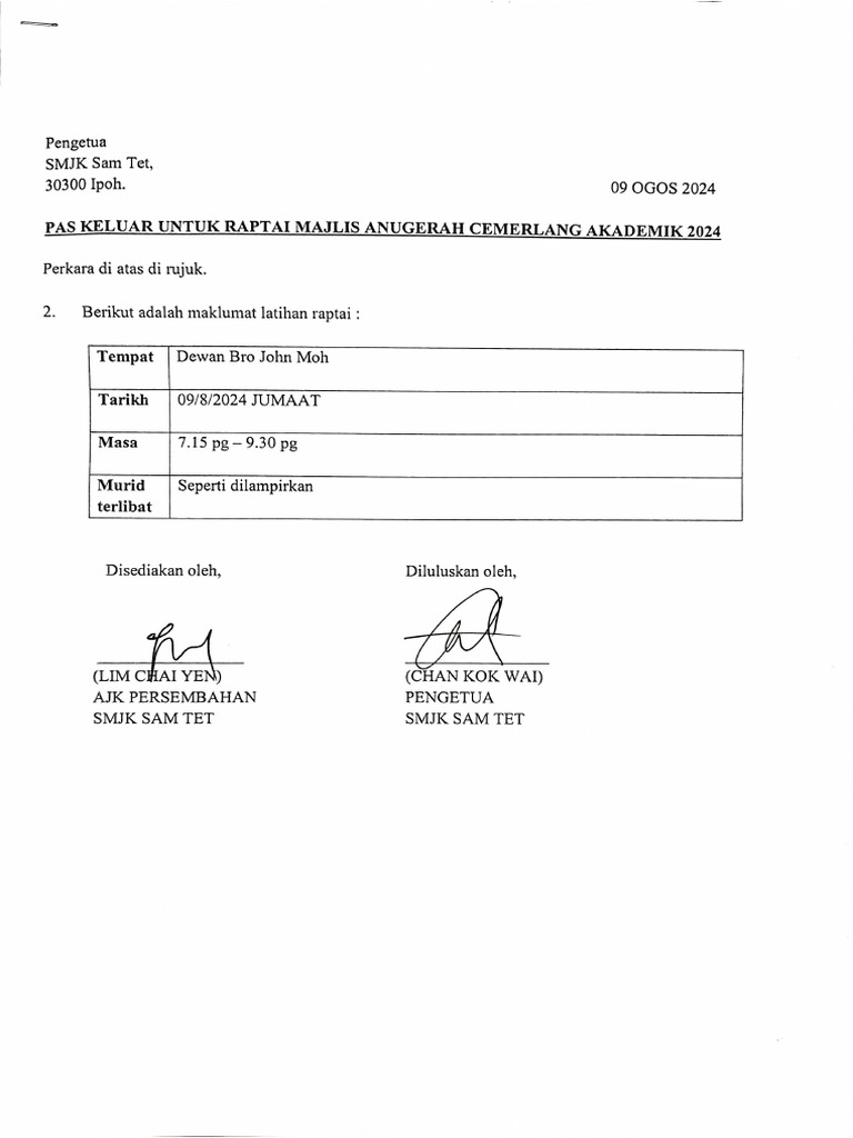Pas Keluar Untuk Raptai Maka | PDF