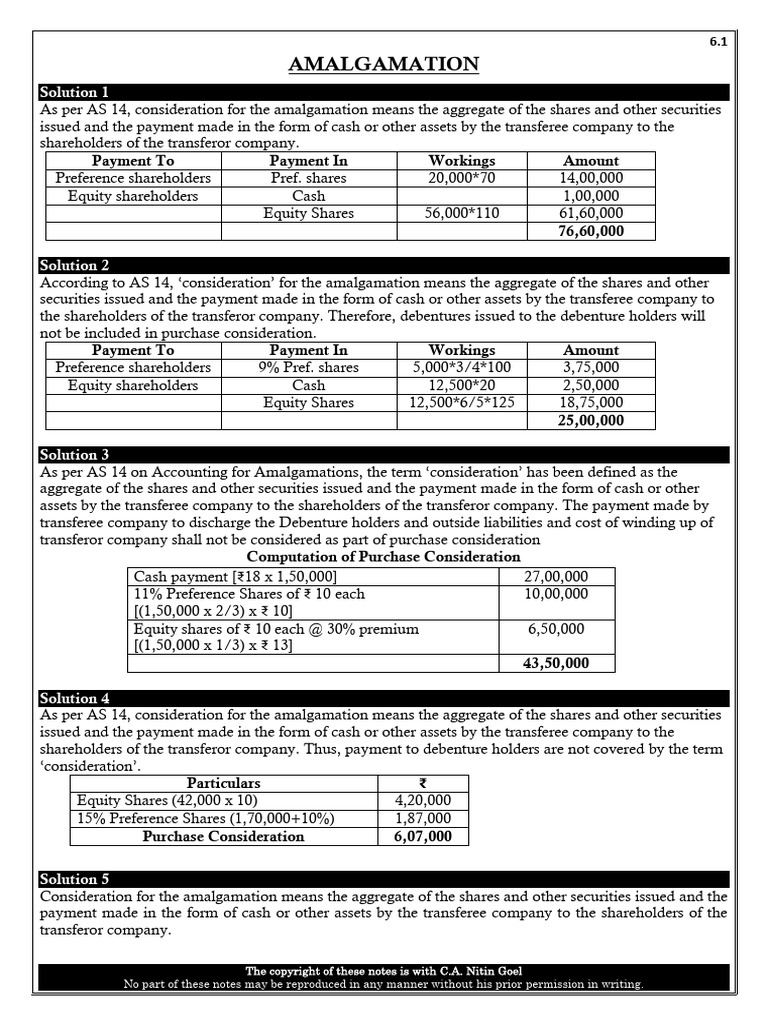 5 Amalgamation | PDF