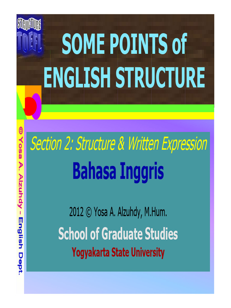 Points of English Structure | PDF