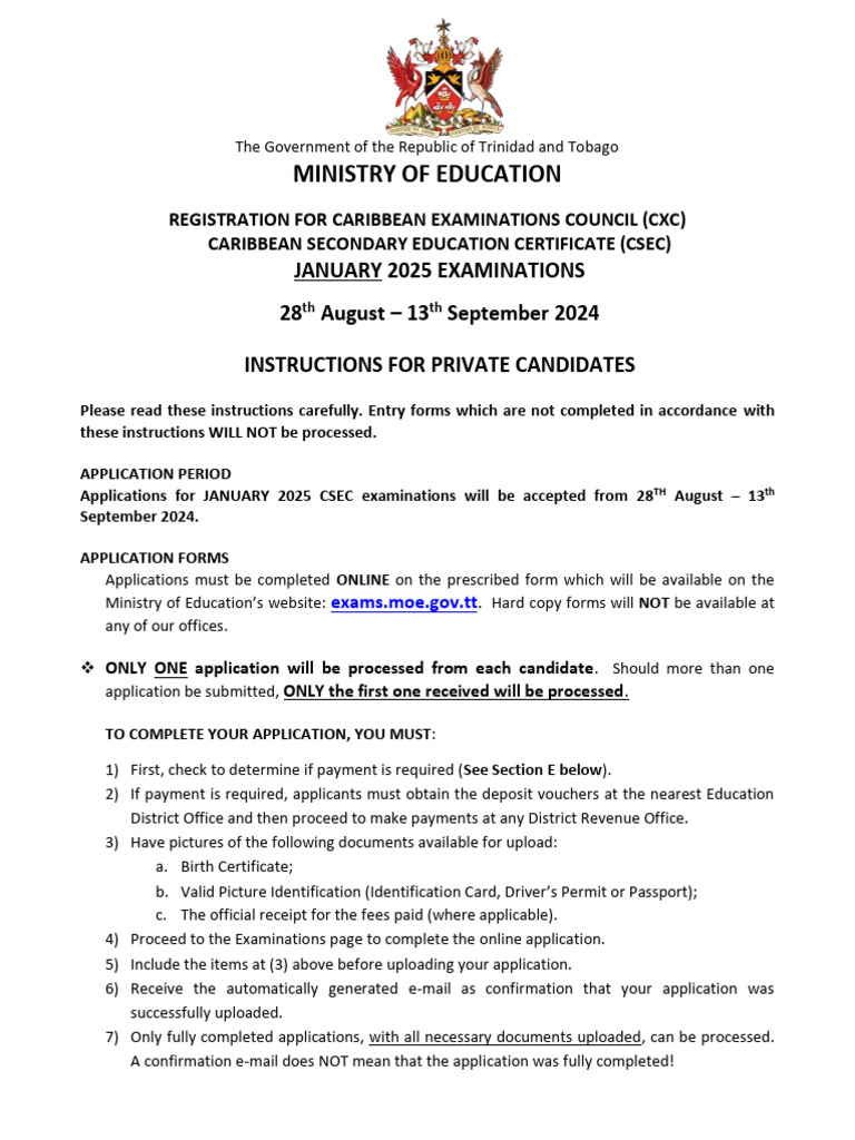 Jan Csec 2025 Registration Instructions | PDF | Identity Document ...