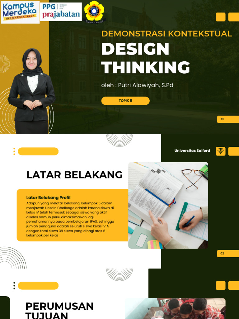 Topik 5 Desain Thinking - Putri Alawiyah Demonstrasi Kontekstual | PDF