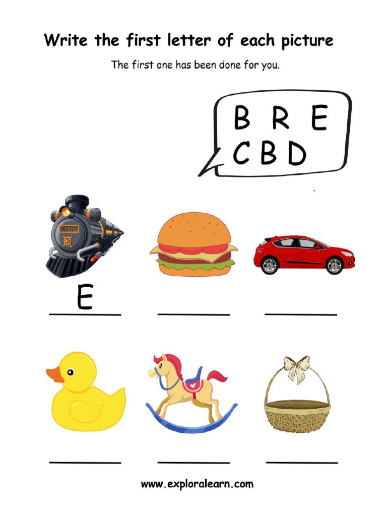 Beginning Sound Identify Type1 3 | PDF