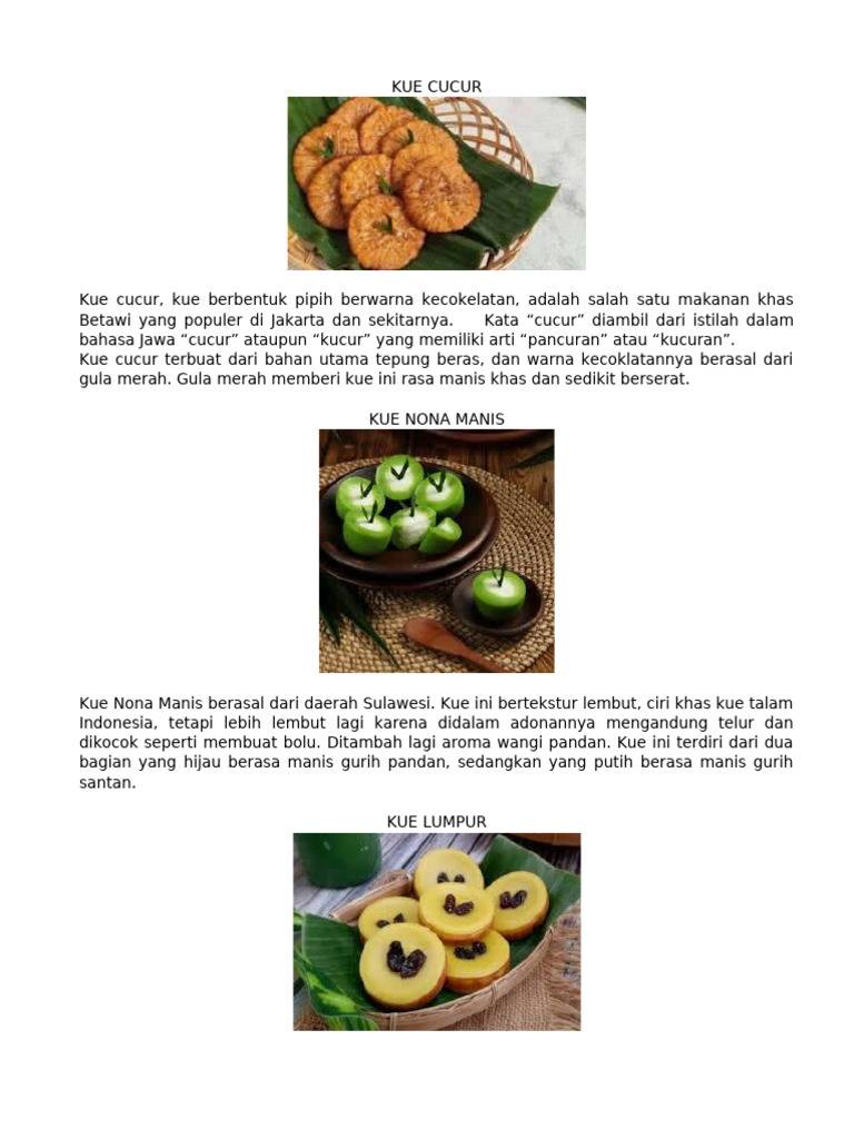 KUE TRADISIONAL | PDF