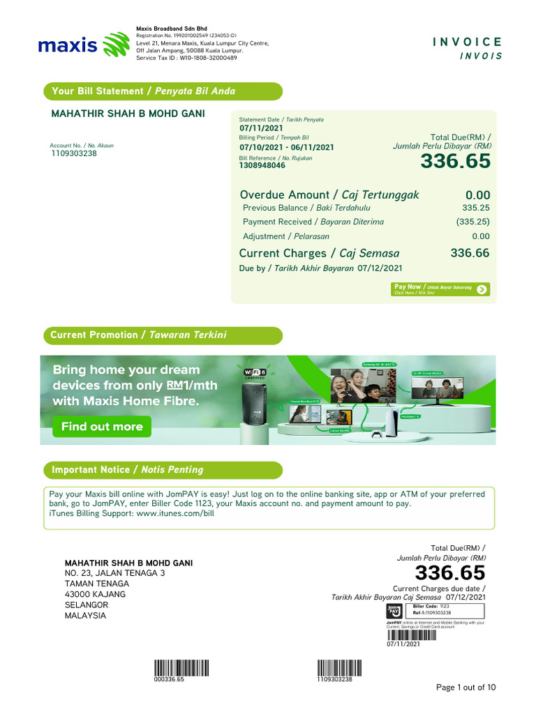 MAXIS November 2021 PDF | PDF | Taxes | Debit Card