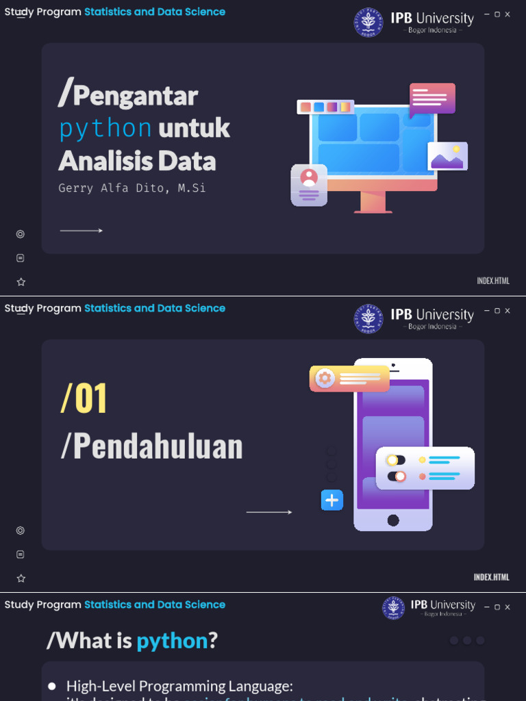 Pengantar Python Untuk Analisis Data | PDF | Komputer
