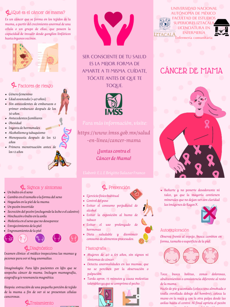 Triptico Cáncer de Mama | PDF
