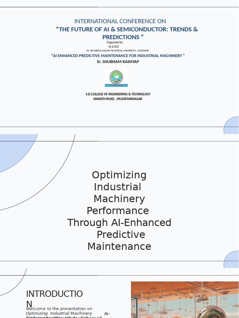 Slidesgo Optimizing Industrial Machinery Performance Through Ai Enhanced Predictive Maintenance ...