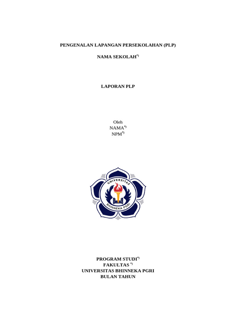 Format Pelaporan PLP Ubhi 2024 | PDF