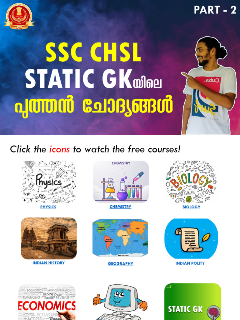 SSC CHSL - Static GK - Previous Questions | PDF