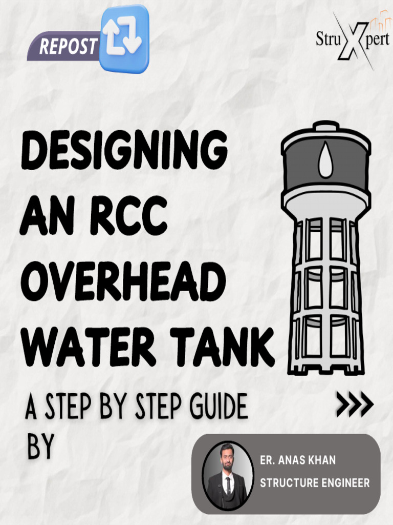 RCC Overhead Water Tank Design Guide | PDF | Home & Garden | Computers