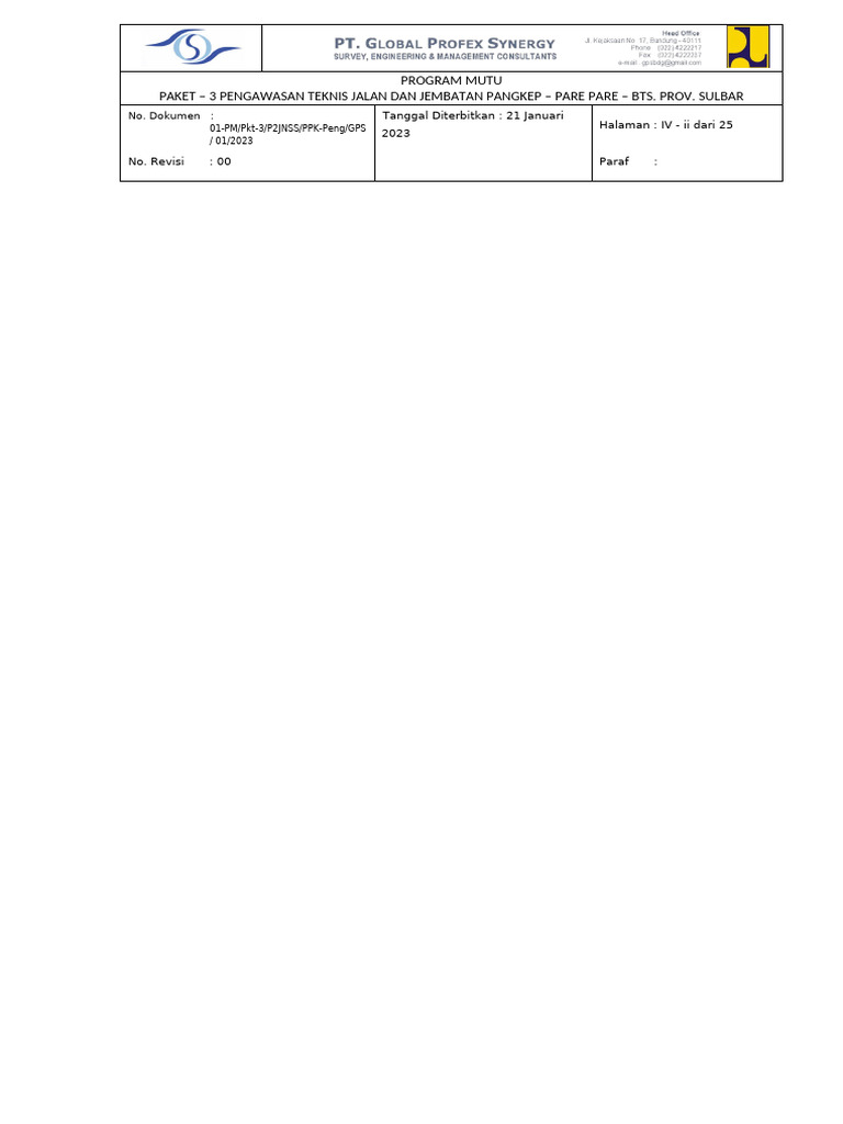 01 Program Mutu 2023 Paket 3 (Tim 1) - PPK 1.3 Bab 4 | PDF