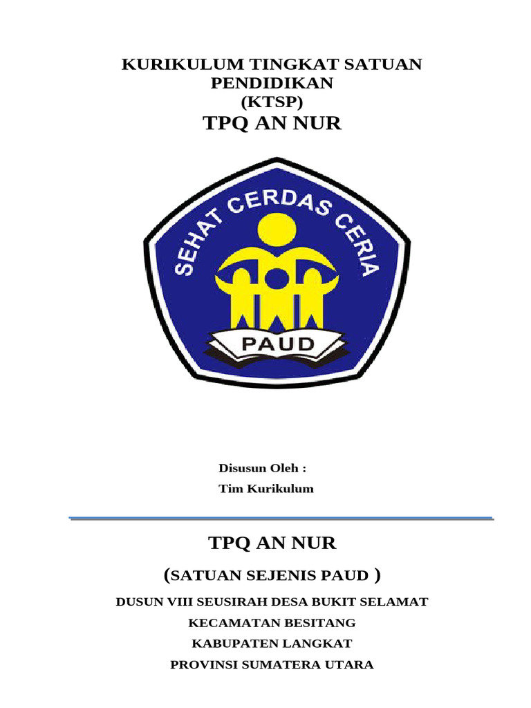 Contoh Kurikulum (KTSP) | PDF
