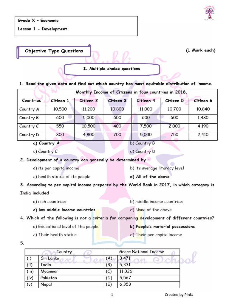 Lesson 1 Development Economics | PDF