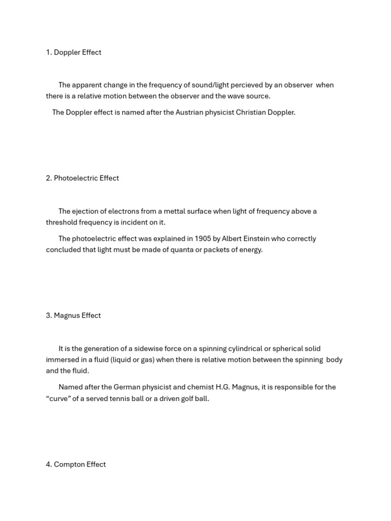 Physics Effects | PDF