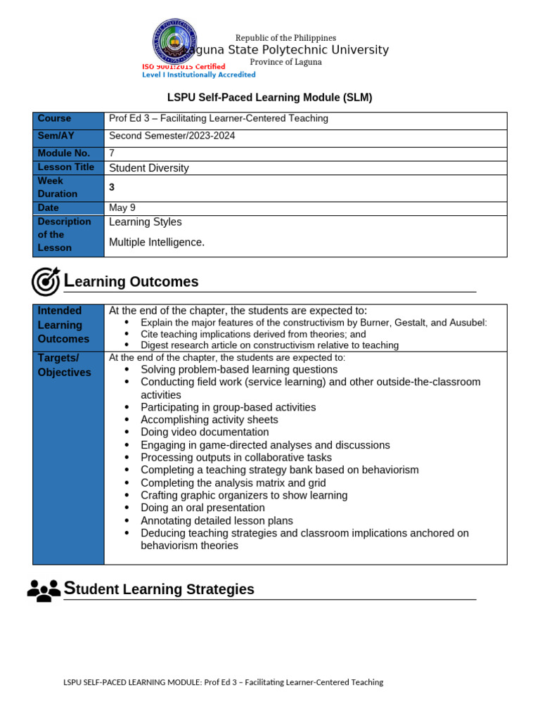 Slm Chapter 7 Template Pdf