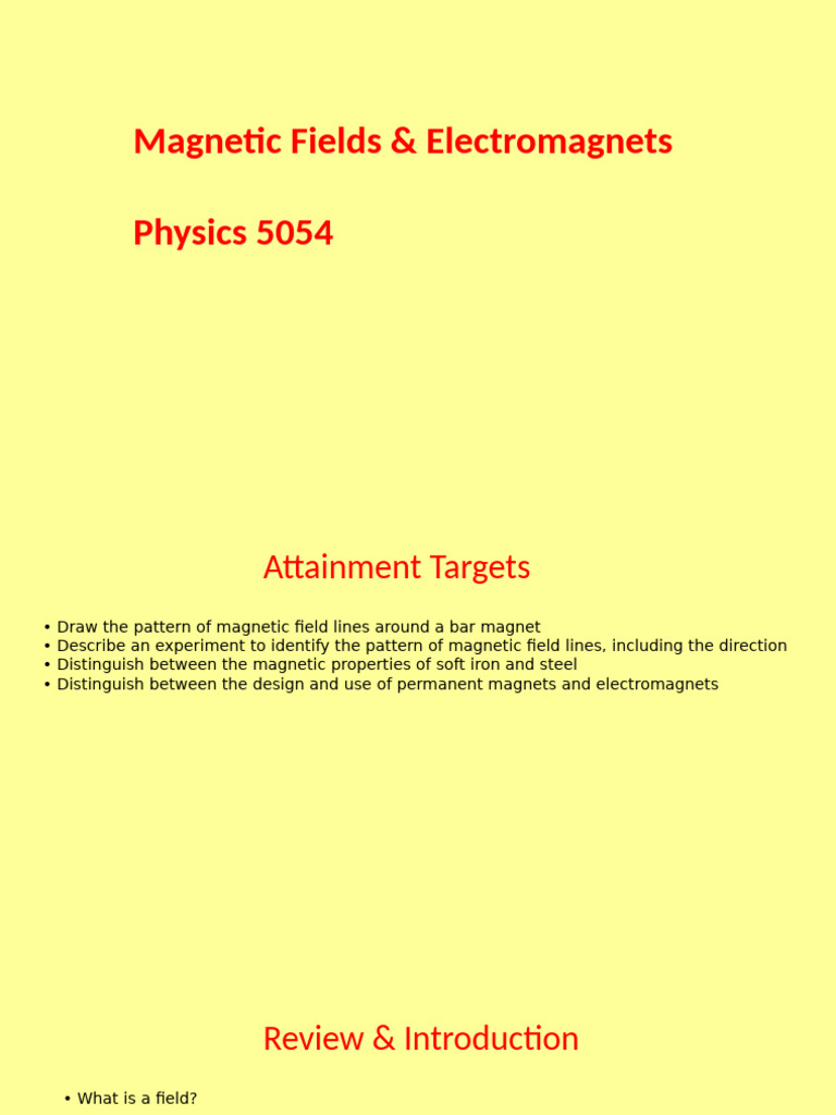 11C Physics Lec 2magnetic FIeld | PDF
