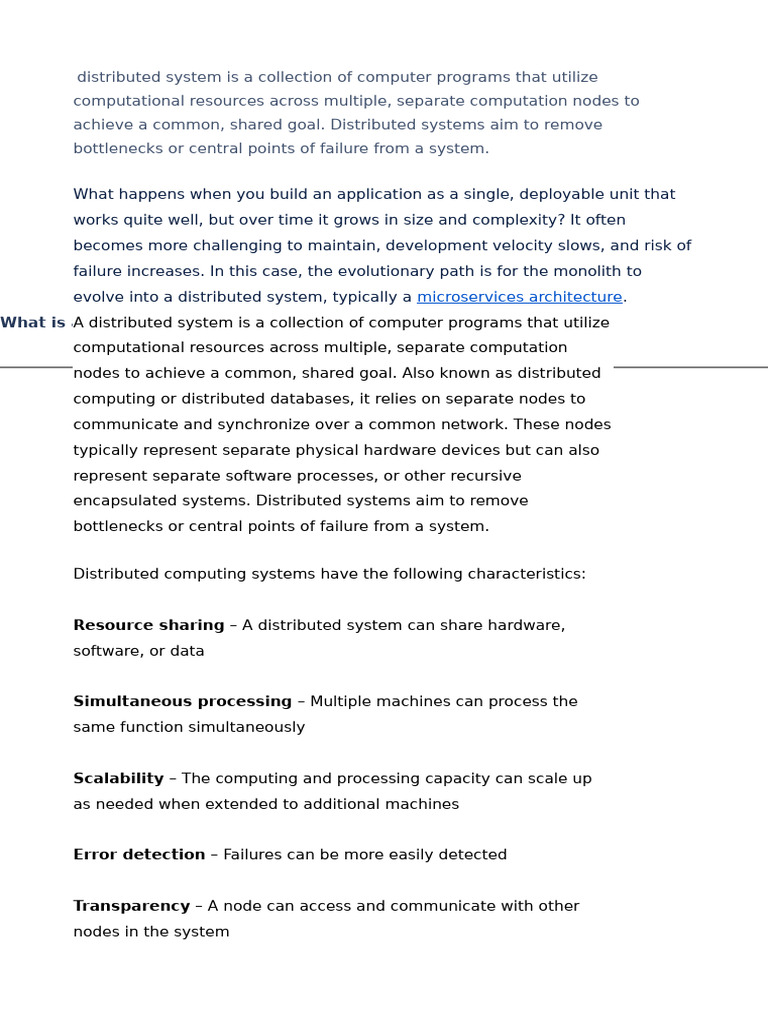 Distributed System Pdf Computers