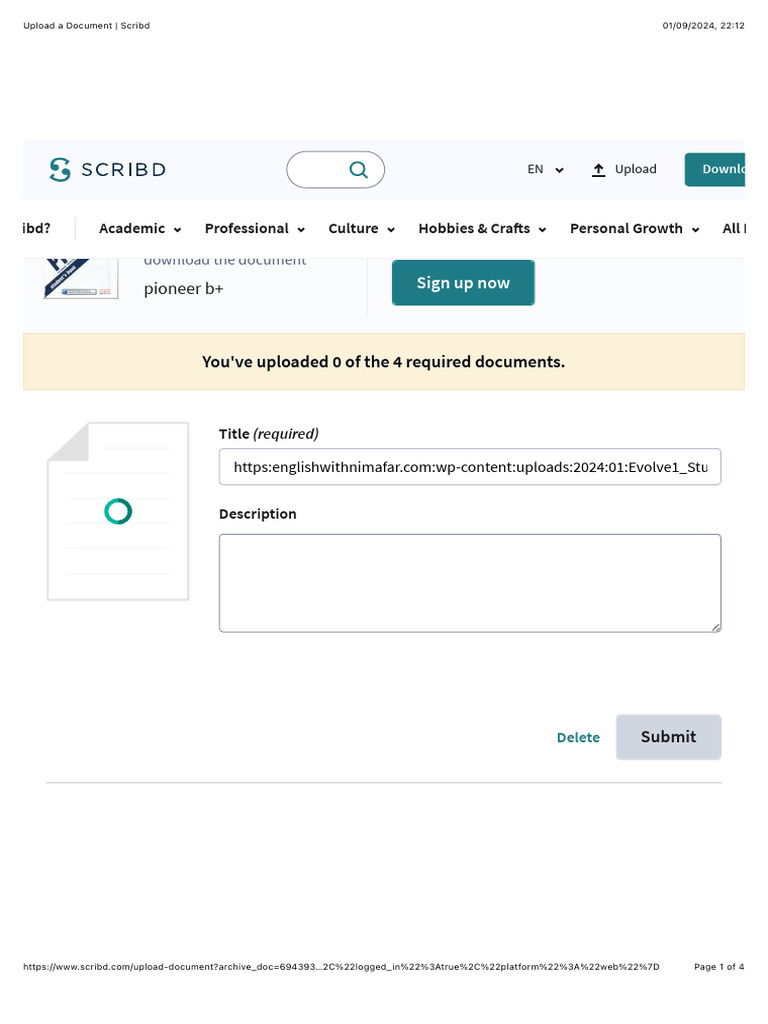 Upload A Document - Scribd | PDF