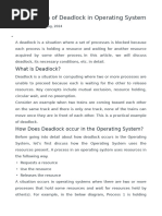 Conditions For Deadlock in Operating System - GeeksforGeeks | PDF | Software Engineering | Computing